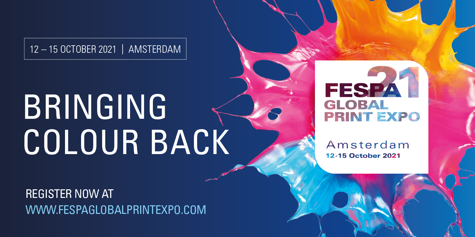 Salon FESPA à Amsterdam du 12 au 15 octobre 2021 - Fespa France